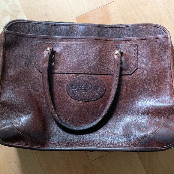 Orvis | Bags | Orvis Leather Brass Messenger Briefcase Bag | Poshmark